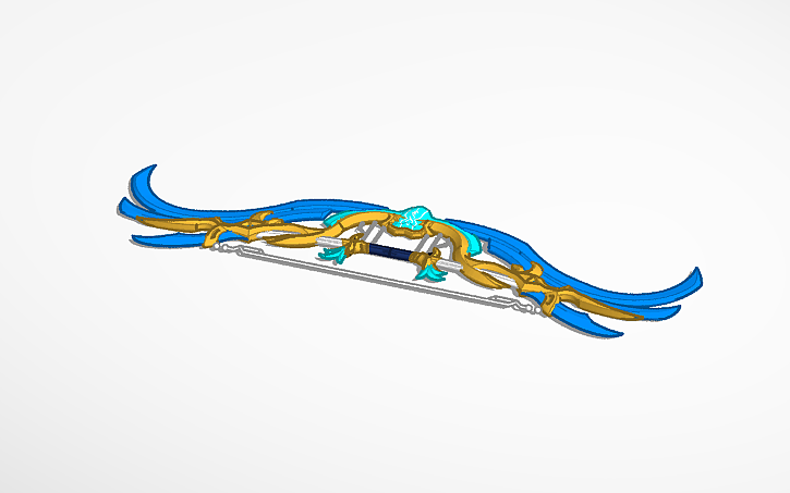 3D design Elegy for the End(bow)-Genshin Impact - Tinkercad