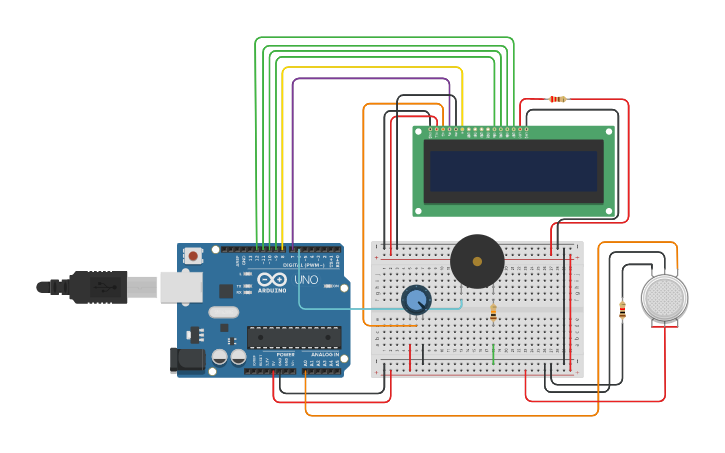 Circuit design Control de acceso - Tinkercad