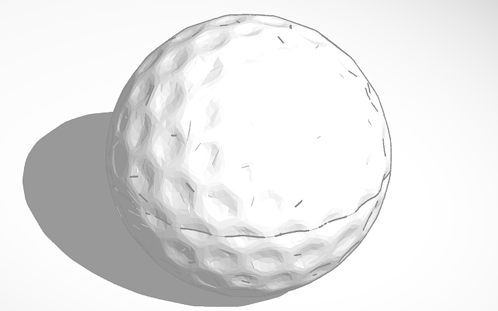 3D design Golf Ball - Tinkercad