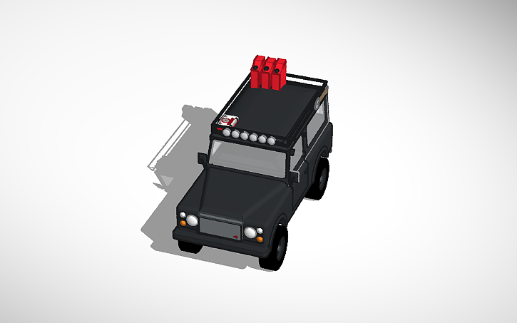 3D design Land rover defender 110 - Tinkercad