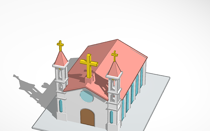 3D design Church - Tinkercad