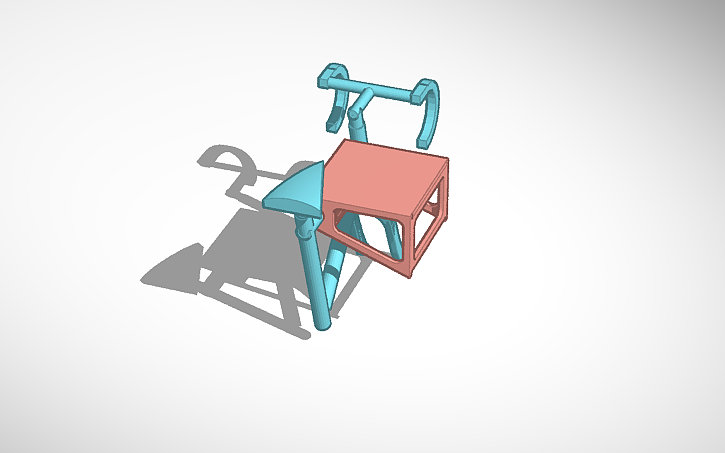 3D design Bike rack for wall mount - Tinkercad