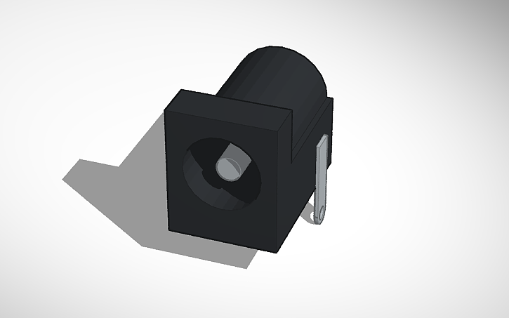 3D design DC Jack 5.5 - Tinkercad