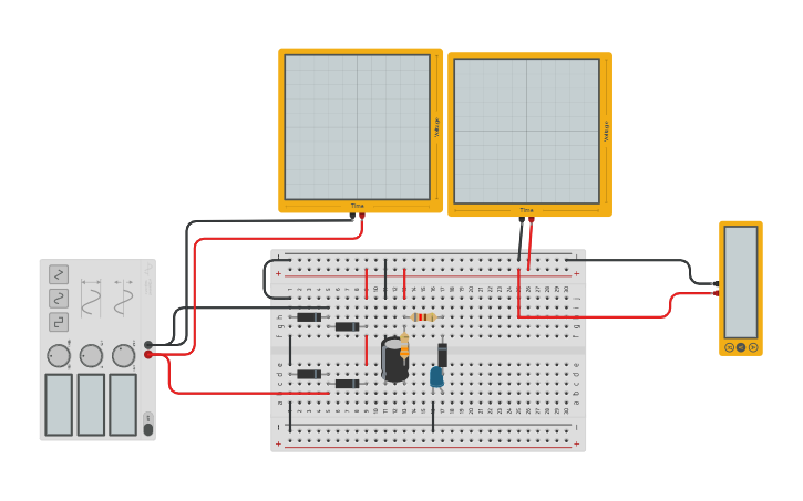 Circuit design Fuente de Voltaje DC - Tinkercad