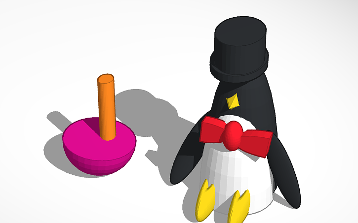 3D design Cute Penguin - Tinkercad
