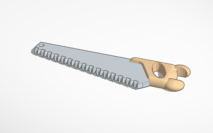 3D design Hand Saw - Tinkercad