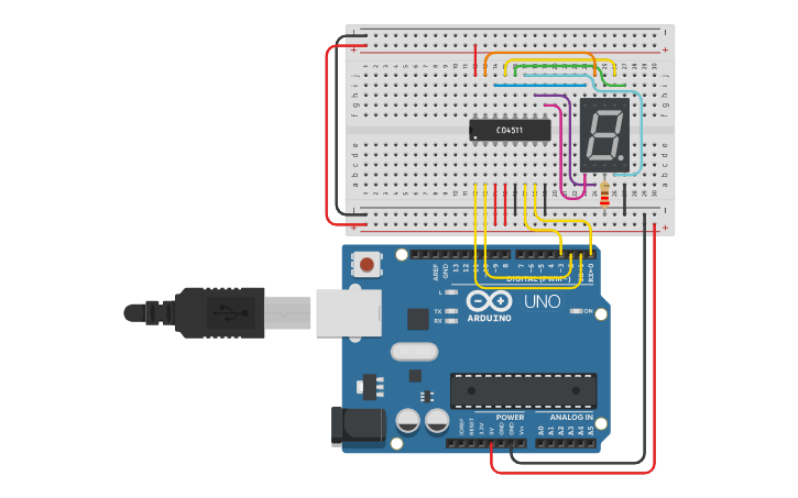 Circuit Design Cd4511 7 Segment Tinkercad