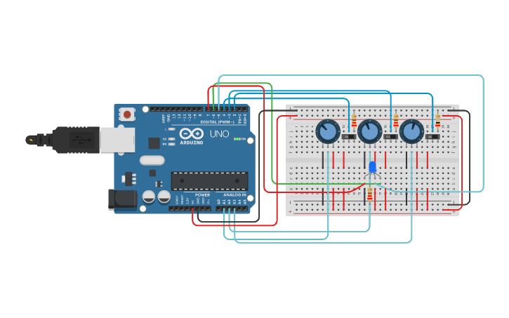 Circuit design practical exam - Tinkercad