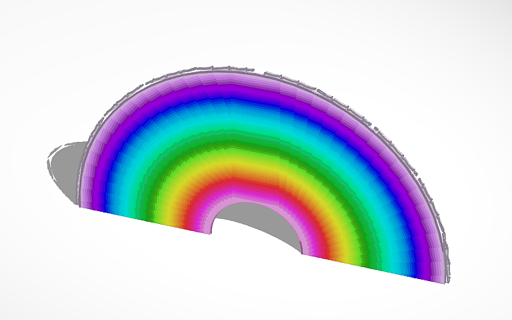 3D design Gradient rainbow | Tinkercad