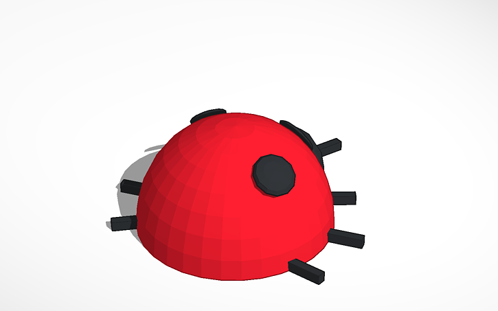 3d Design Ladybug Tinkercad