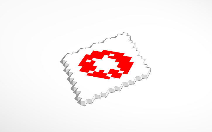 3D design Pixel Din's Fire #LoZC | Tinkercad
