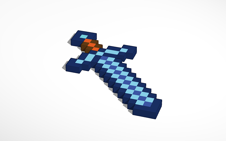3D design Minecraft Sword | Tinkercad