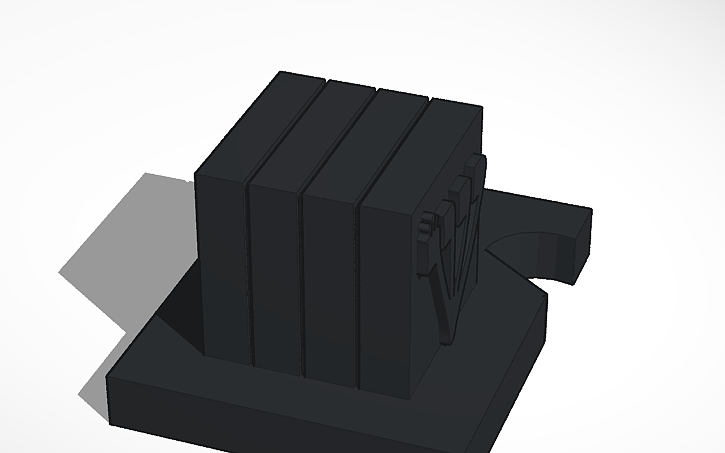 3D design Tefilin Shel Rosh - Arizal Shin - Tinkercad