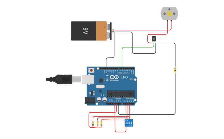 Circuit design analogLab - Tinkercad