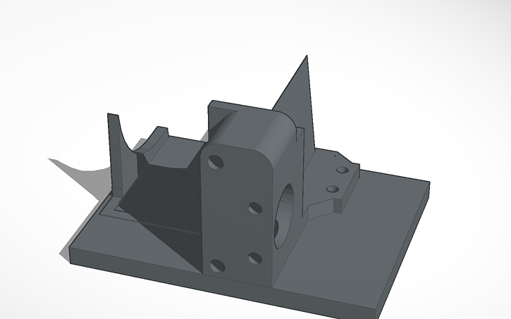 3D design E3D V6 Direct Drive Prusa i3 Blank Mount - Tinkercad