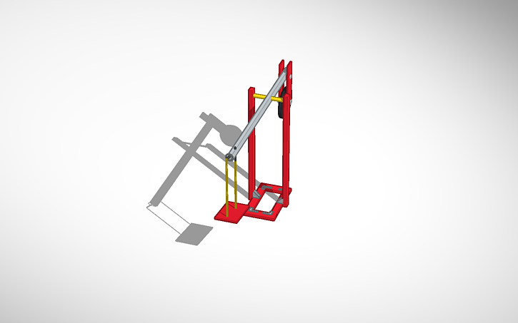3D design Wooden Trebuchet - Tinkercad