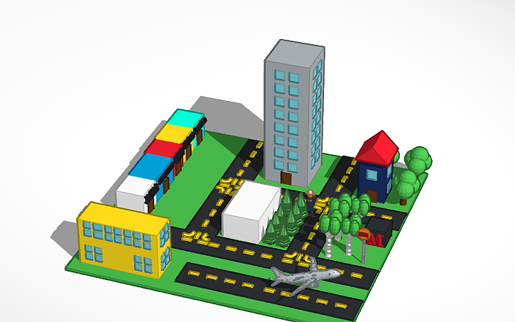 3D design New Missell (Town) - Tinkercad