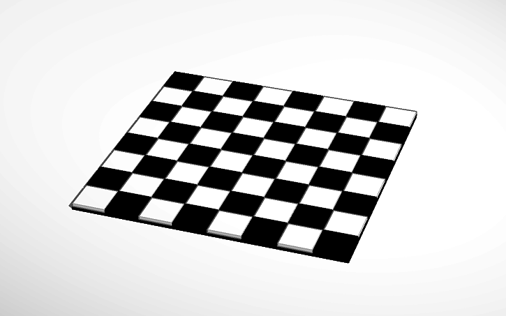 3D design Chess Board / Checkerboard | Tinkercad