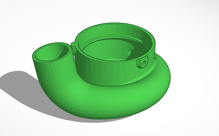 3D design 65mm dust collector - Tinkercad