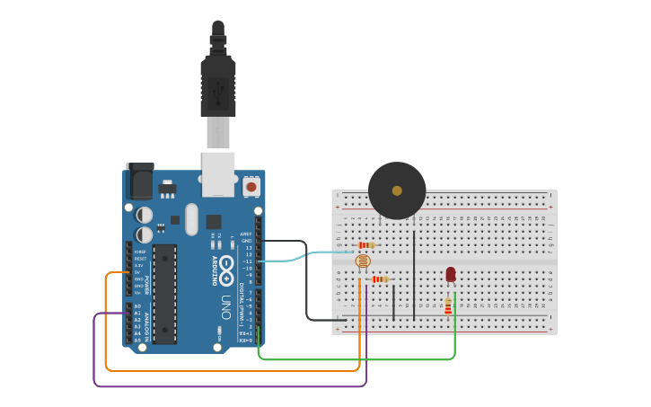 Circuit design Alarm clock - Tinkercad