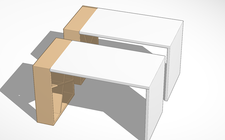 3D design Copy of office table design - Tinkercad