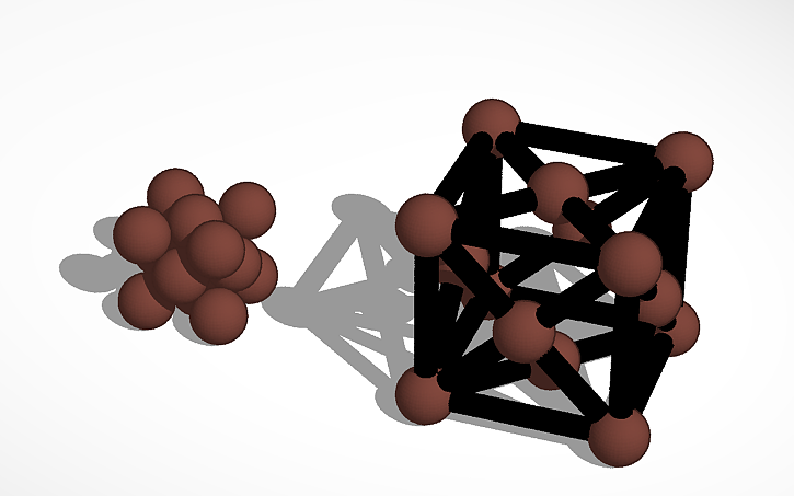 3d Design Copper Lattice Structure Class Project Tinkercad