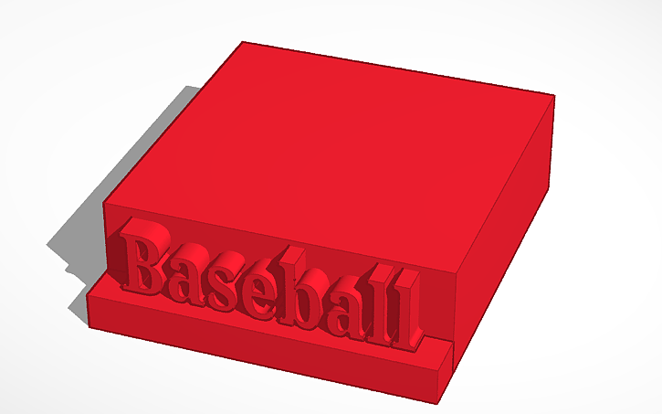 3D design Baseball stand - Tinkercad