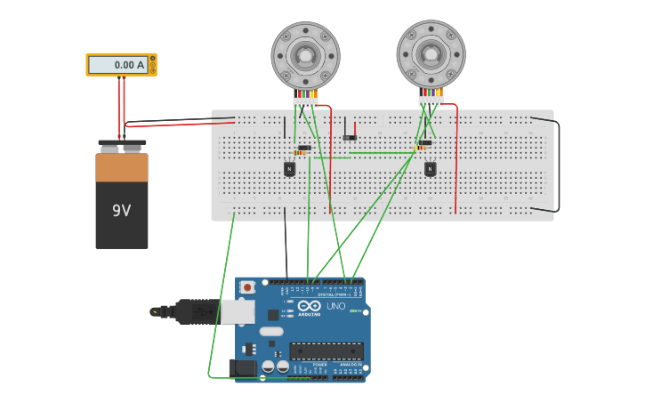 Circuit design Copy of Starter Circuit of Project : Integration | Tinkercad