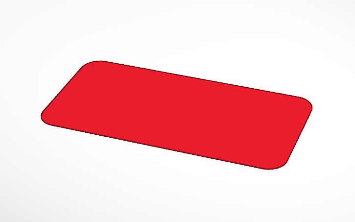 3D design Stencil Base 190x100x.8mm - Tinkercad