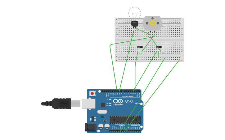 Circuit design Sensors - Tinkercad