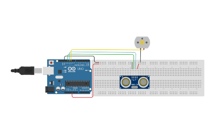 Circuit Design Arduino Sensor Con Motor Mariana Lopez Tinkercad 