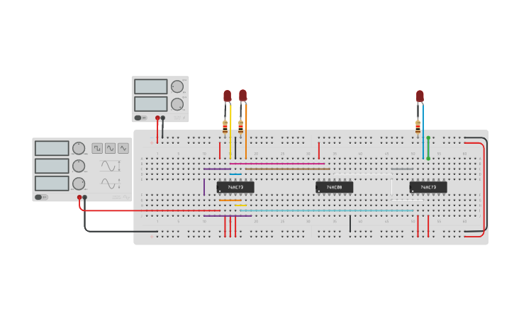 Circuit Design 3 Bit Synchronous Up Counter Tinkercad