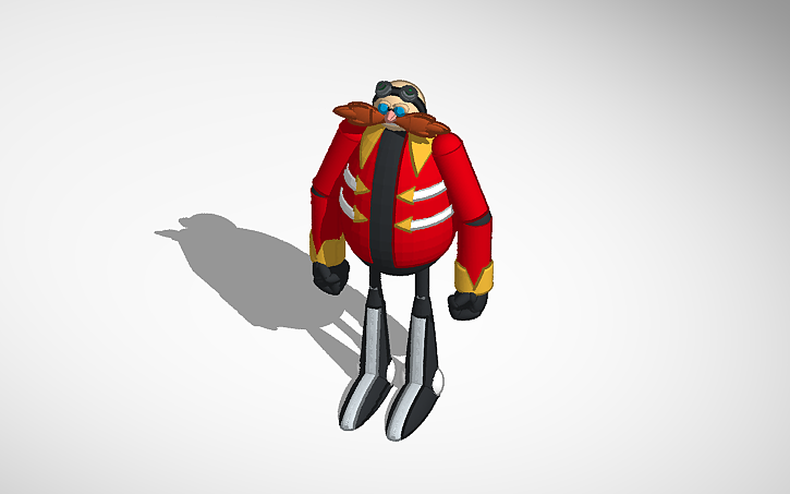 3D design Dr Robotnik / Eggman - Tinkercad