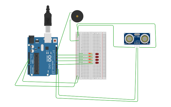 Circuit design Proximity sensor - Guillermo Molina - Tinkercad