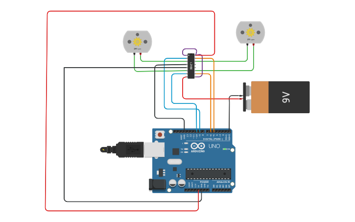 Circuit Design Dc Motor Tinkercad