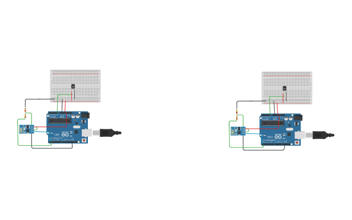 Circuit design SIMULADOR TANQUE CORRECAO | Tinkercad