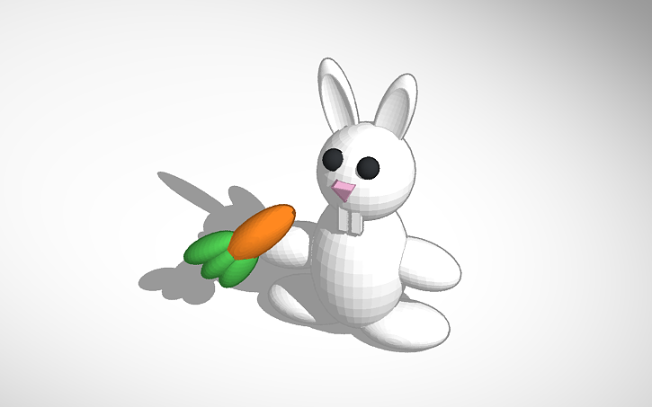 3D design Copy of rabbit - Tinkercad