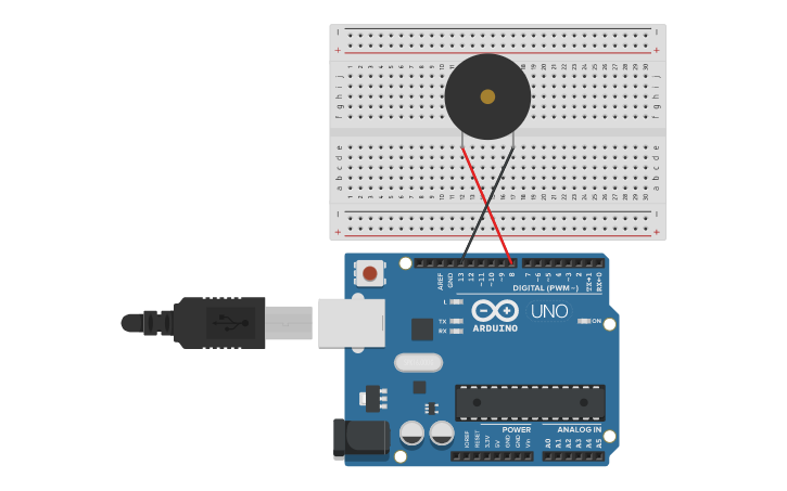 Circuit design PACMAN INTRO - Tinkercad