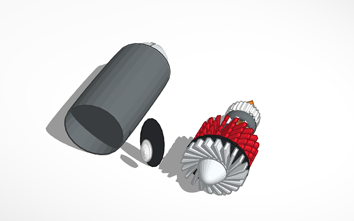 3D design jet engine - Tinkercad