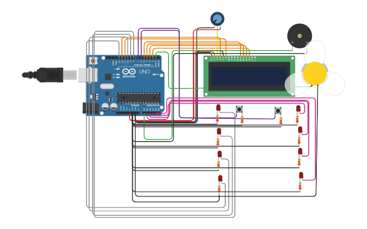 Circuit design WASHING MACHINE-EAD LAB - Tinkercad