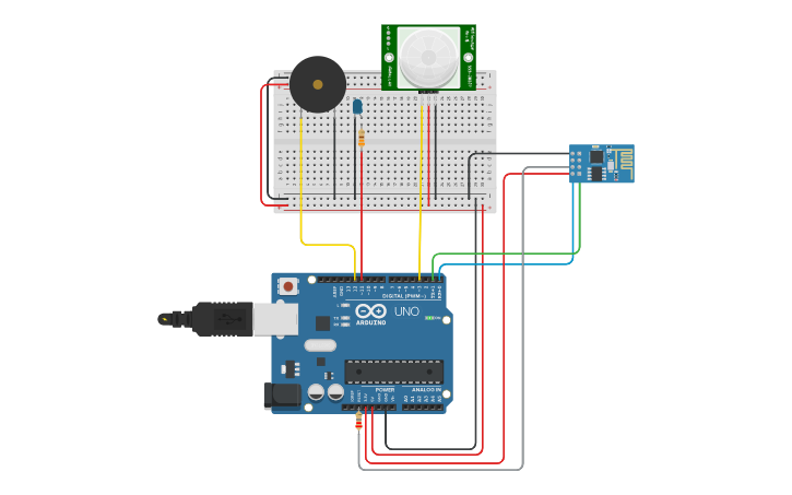 Circuit design IoT Ex 1 - Tinkercad