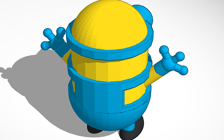 3D design Minion - Tinkercad