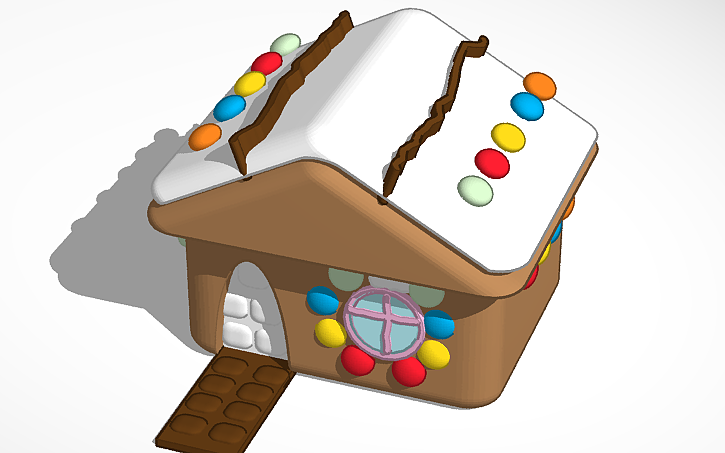 3D design gingerbread house 🍪 - Tinkercad