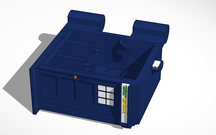 3D design Police Box Replica Jewelry Box (Part 2) | Tinkercad