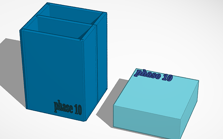 3D design phase 10 box - Tinkercad