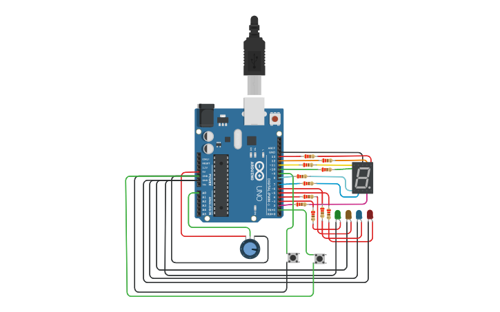 Circuit design Parcial SPD 3 - Tinkercad