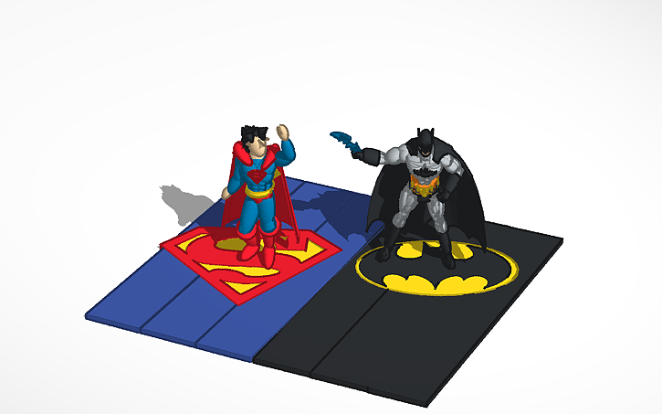 3D design Copy of superman vs batman - Tinkercad