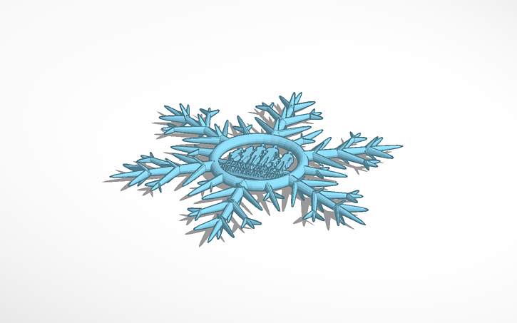 3D design Family Snowflake - Tinkercad