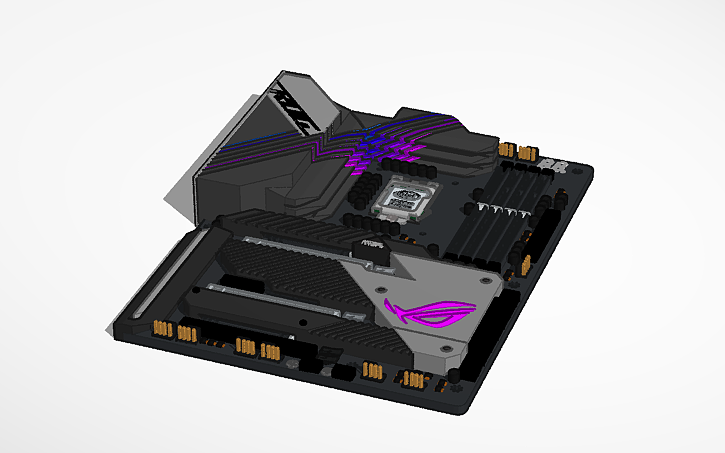 3d Design Asus Rog Maximus Xiii Hero Revise Tinkercad
