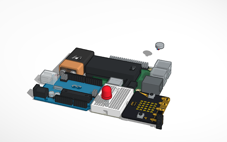 3D design system of battery - Tinkercad